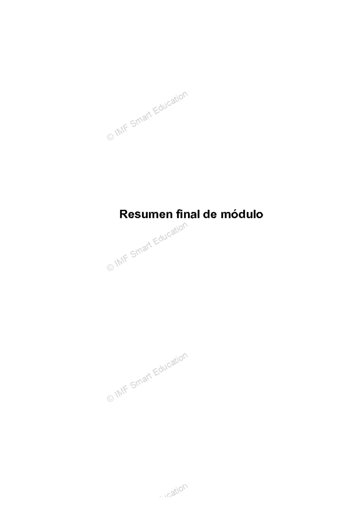 14. Resumen final de módulo - Índice Resumen final de módulo 3 I. Resumen final 3 5 El ...