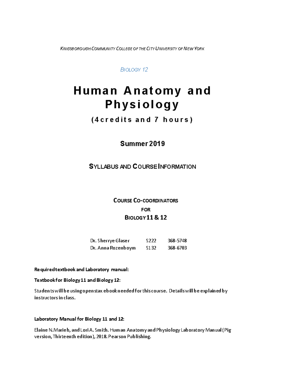 Human Anatomy and Physiology - ####### KINGSBOROUGH COMMUNITY COLLEGE ...