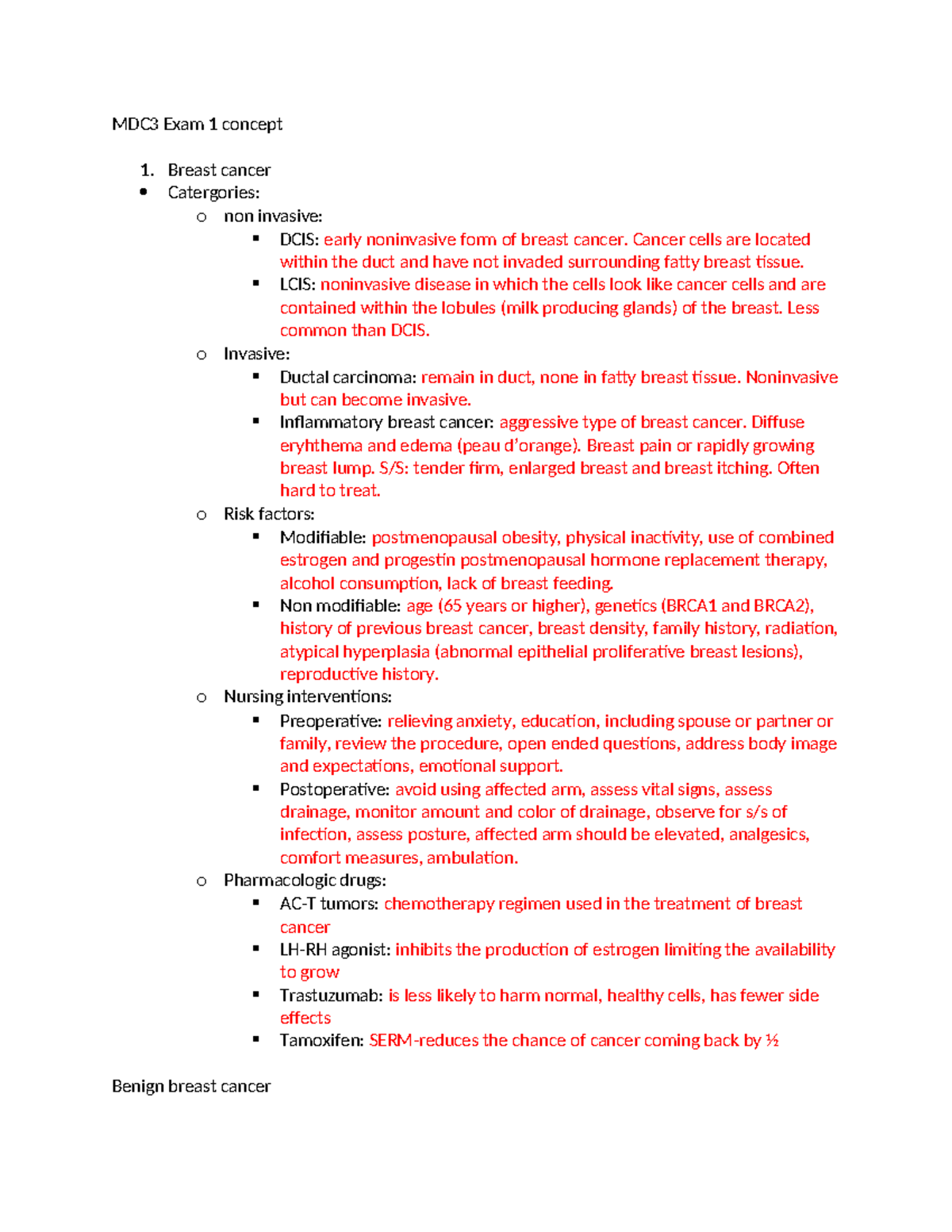 MDC3 Exam 1 concept - Exam 1 practice with questions - MDC3 Exam 1 ...