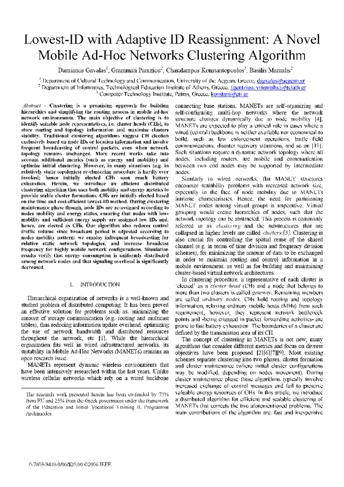 10.1109@ Iswpc - zxdc cx - Lowest-ID with Adaptive ID Reassignment: A ...