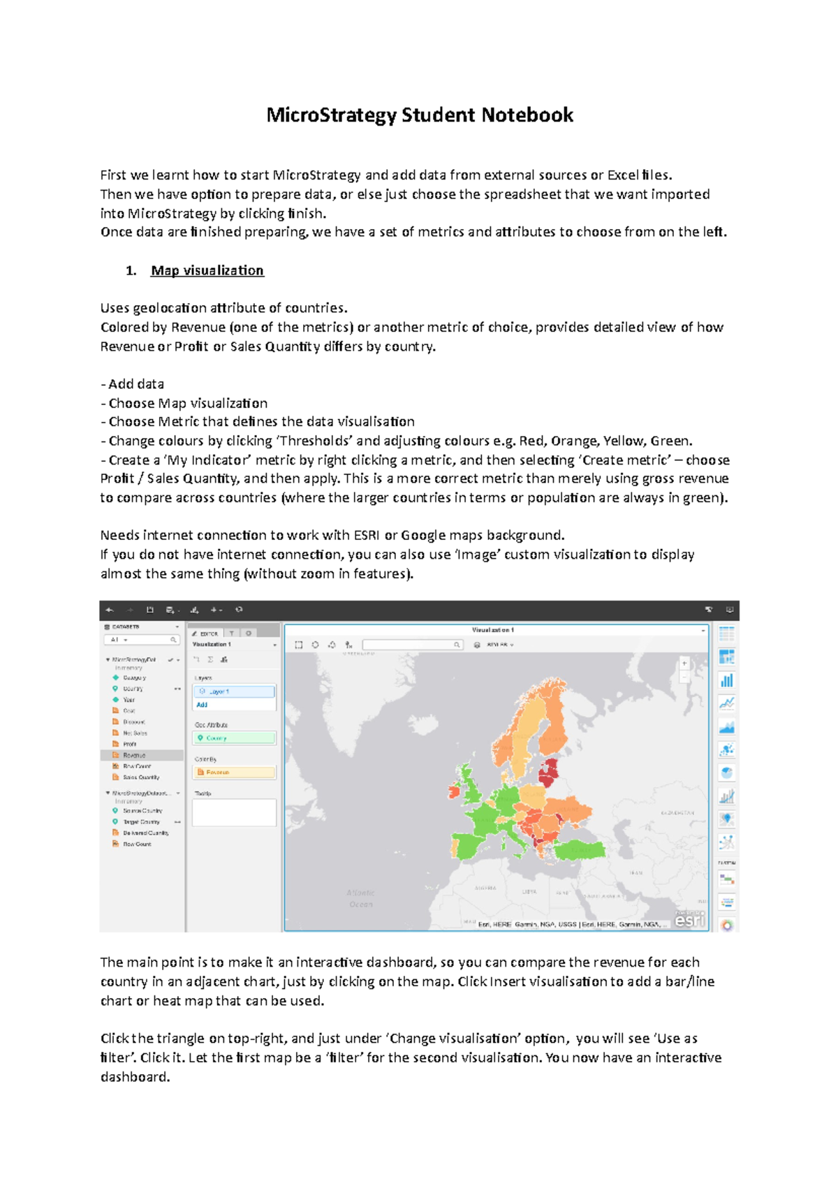 Micro Strategy Student Notebook - MicroStrategy Student Notebook First ...