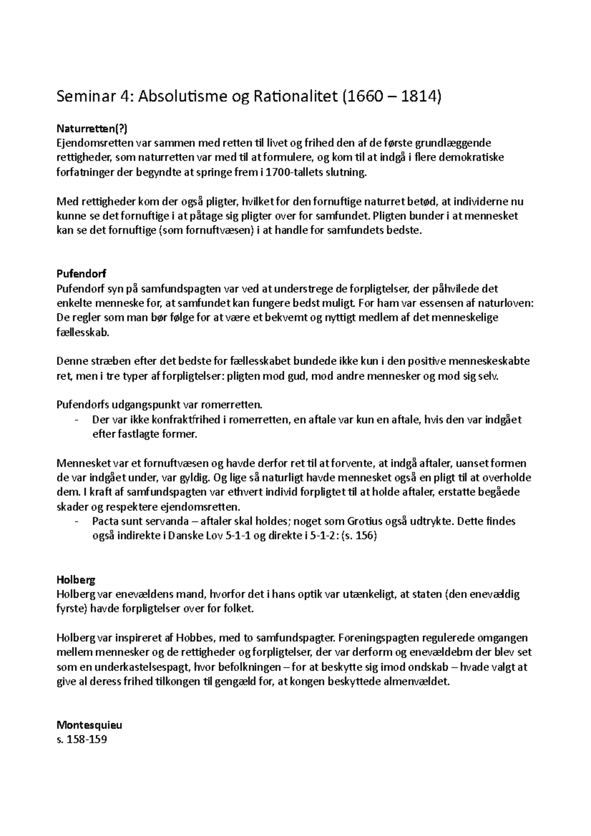 Absolutisme og Rationalitet år 1660 – 1814 - Retshistorie - Københavns ...