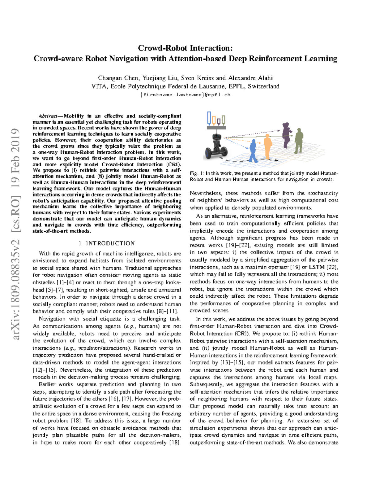 3.Crowd-Robot Interaction - Crowd-Robot Interaction: Crowd-aware Robot Navigation with - Studocu