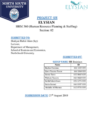 HRM360.2 MID 1 Part B Fall 2020 - Mid-term-01 Assignment HRM Section- Part-B Name: Sazzad ...