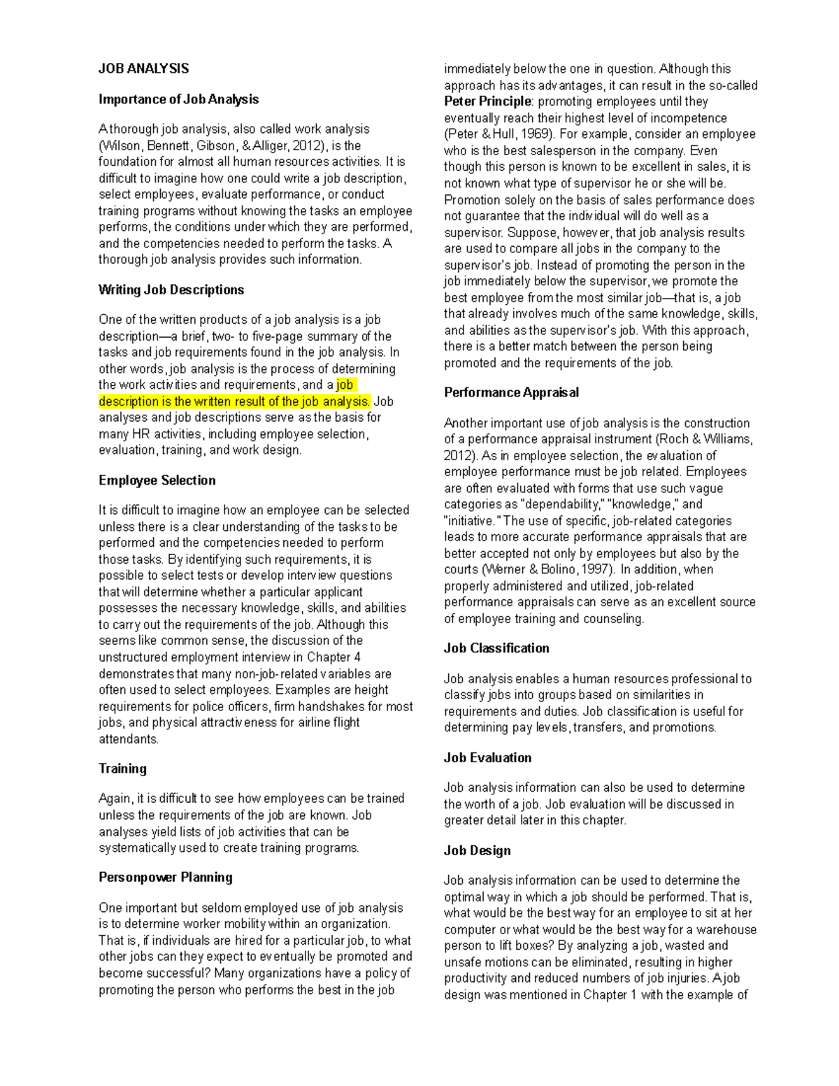 JOB Analysis Chapter 2 JOB ANALYSIS Importance Of Job Analysis A job-analysis-chapter-2-job-analysis-importance-of-job-analysis-a
