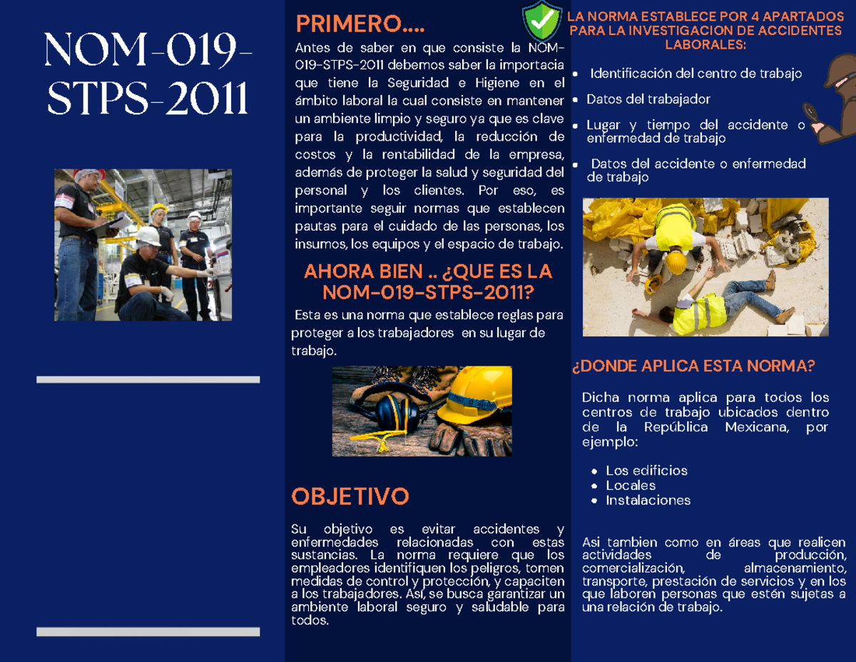 SEHI - Apuntes - O NOM-019- STPS- AHORA BIEN .. ¿QUE ES LA NOM-019-STPS ...