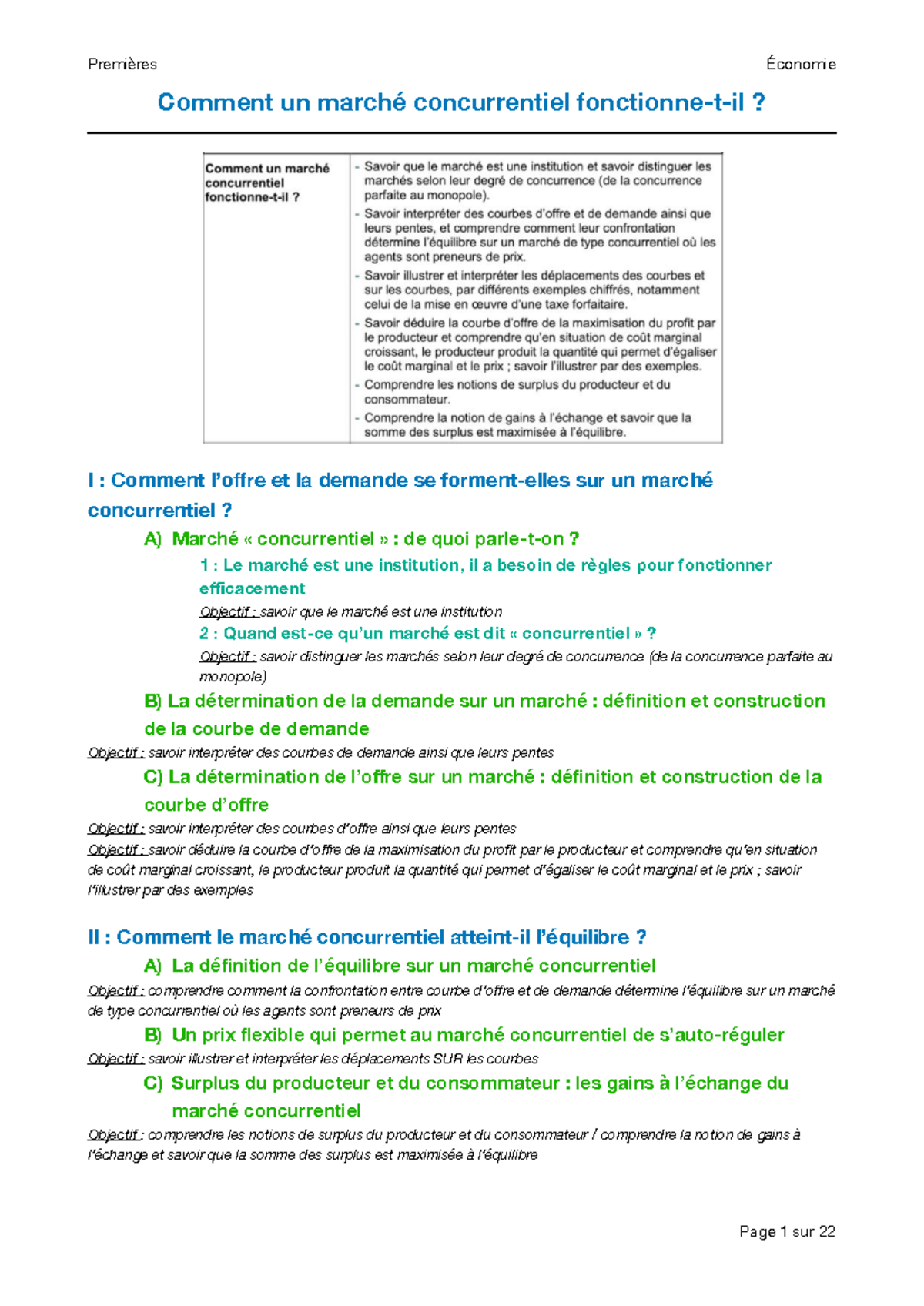 Comment un marché concurrentiel fonctionne-t-il - Rappels de 2nd : Qu ...