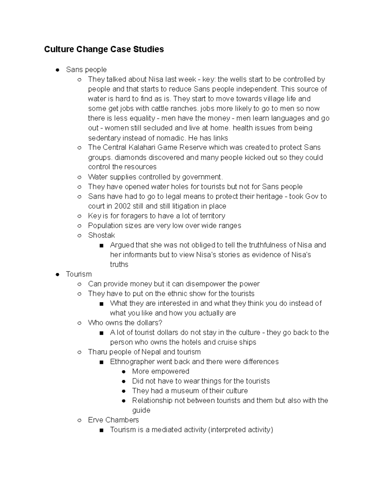 Culture change case studies - Culture Change Case Studies Sans people ...