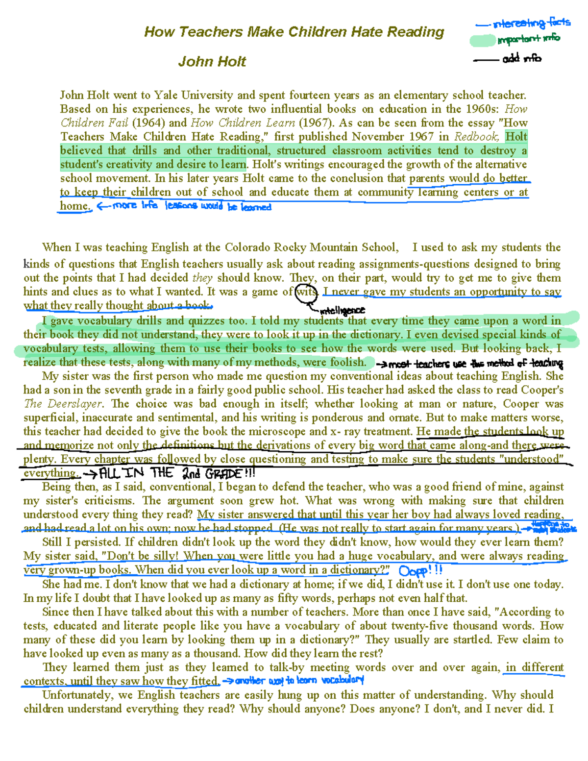 How+Teachers+Make+Children+Hate+Reading - How Teachers Make Children ...