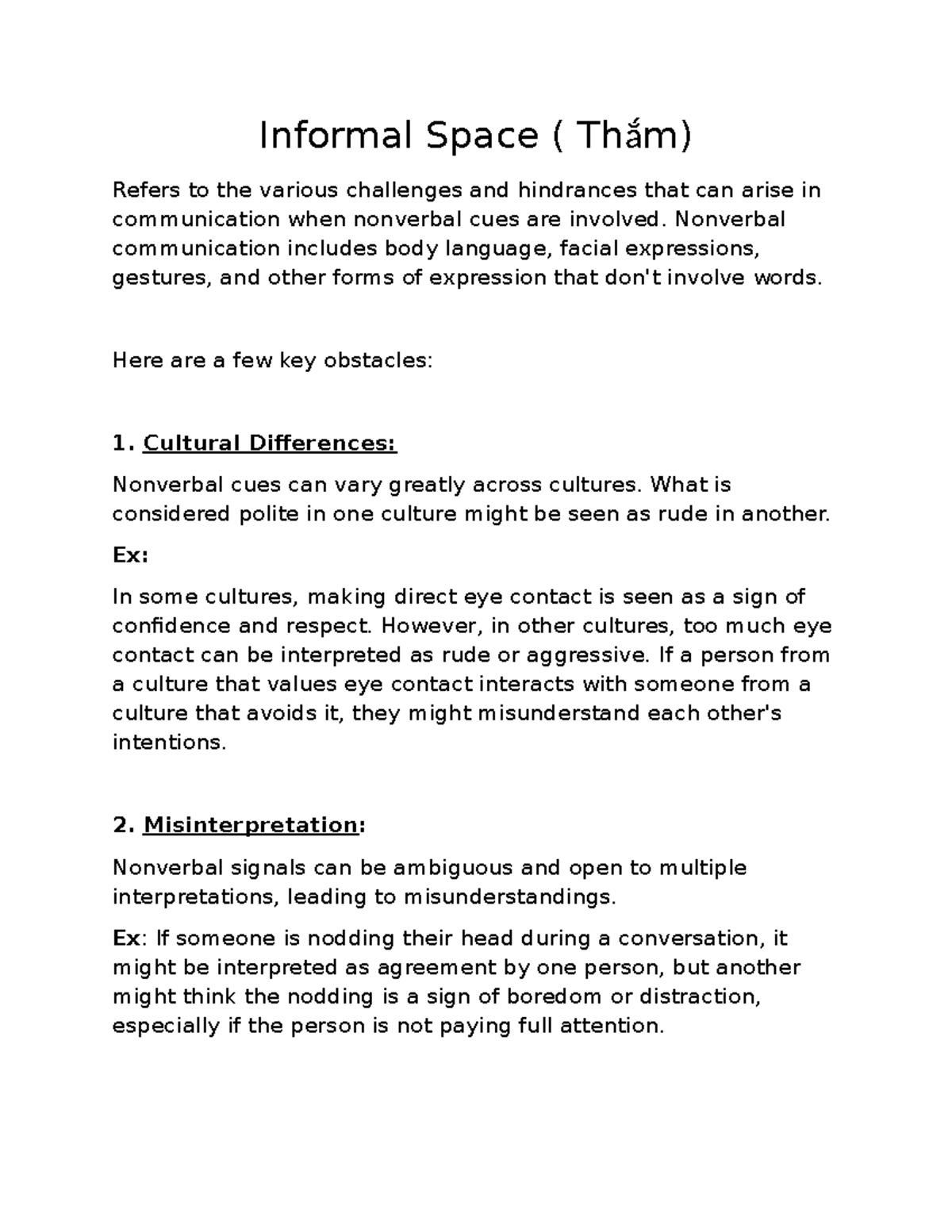 Informal Space - Những sai lầm thường gặp khi thuyết trình - Informal ...