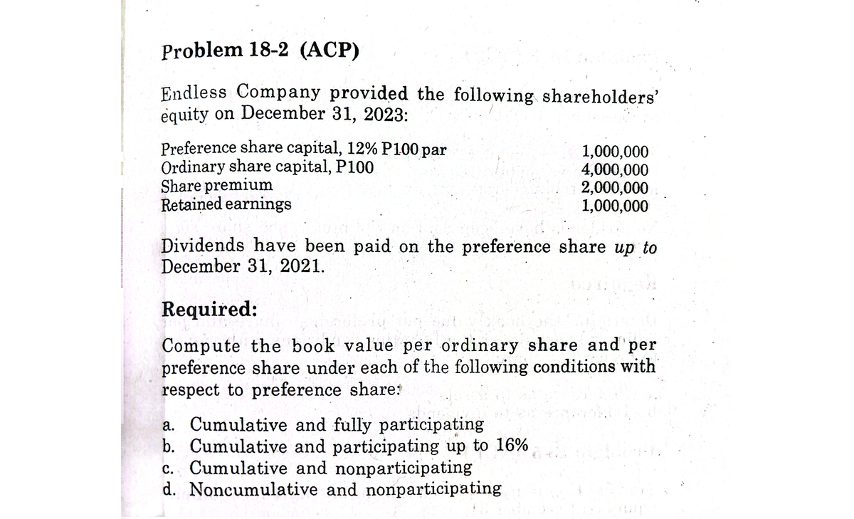 Acctg 1 0 Assignment Problem - Accountancy - Studocu