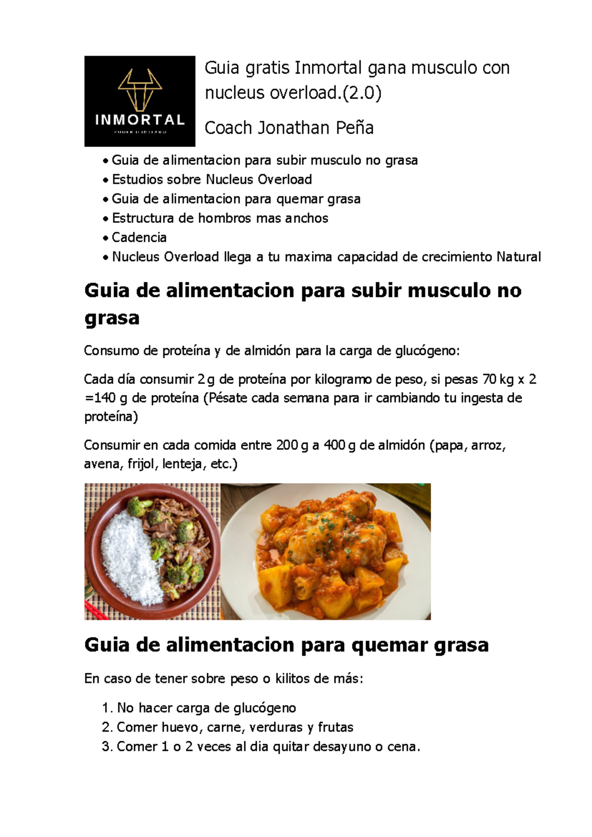 Guia gratis Inmortal Gana musculo con Nucleus Overload - (2) Coach ...