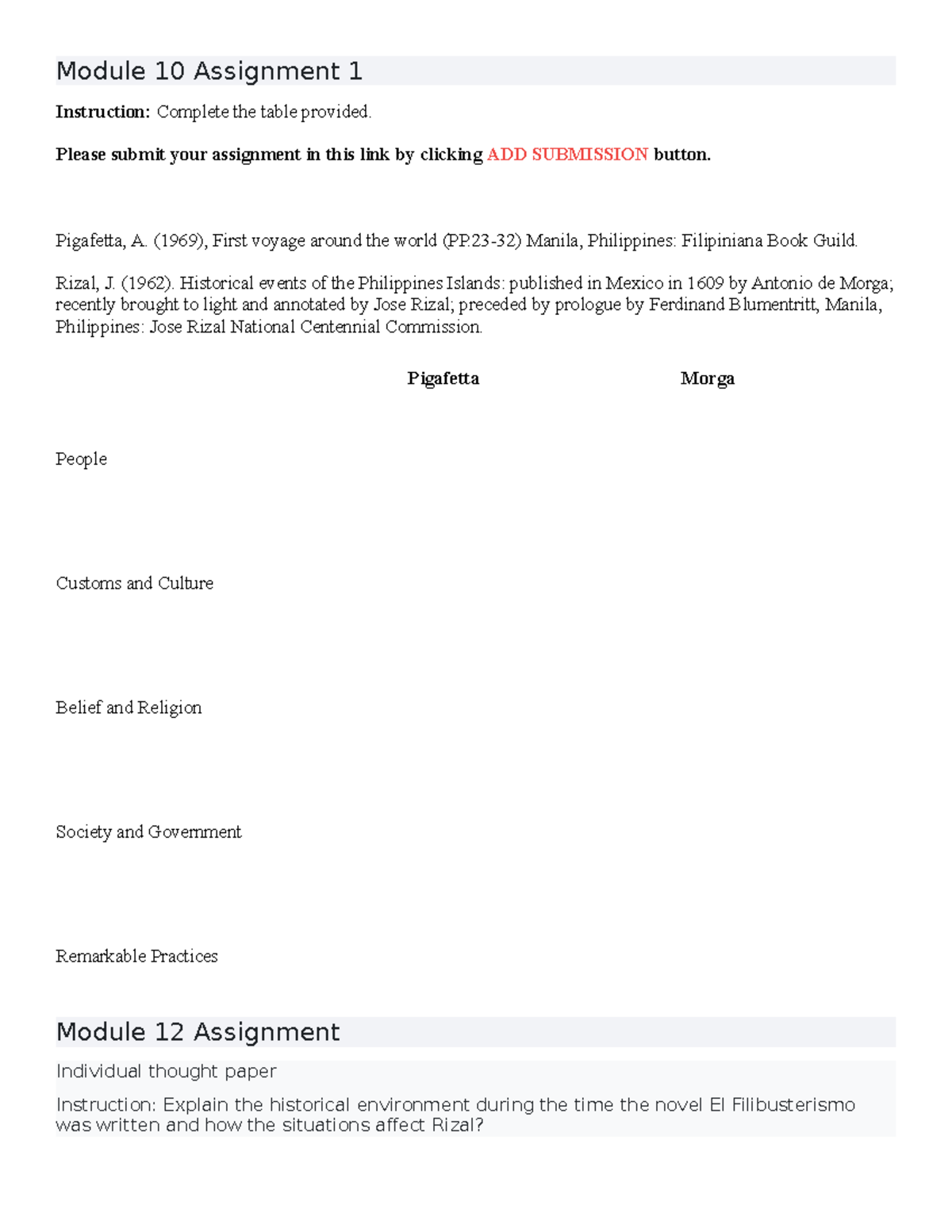 (LWR-RPH) - module-forum - Module 10 Assignment 1 Instruction: Complete ...