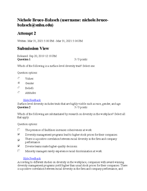 Quiz 1-2 - Quiz 1-2 - MGT 200 Quiz 1- Submission View Released: Sep 6 ...