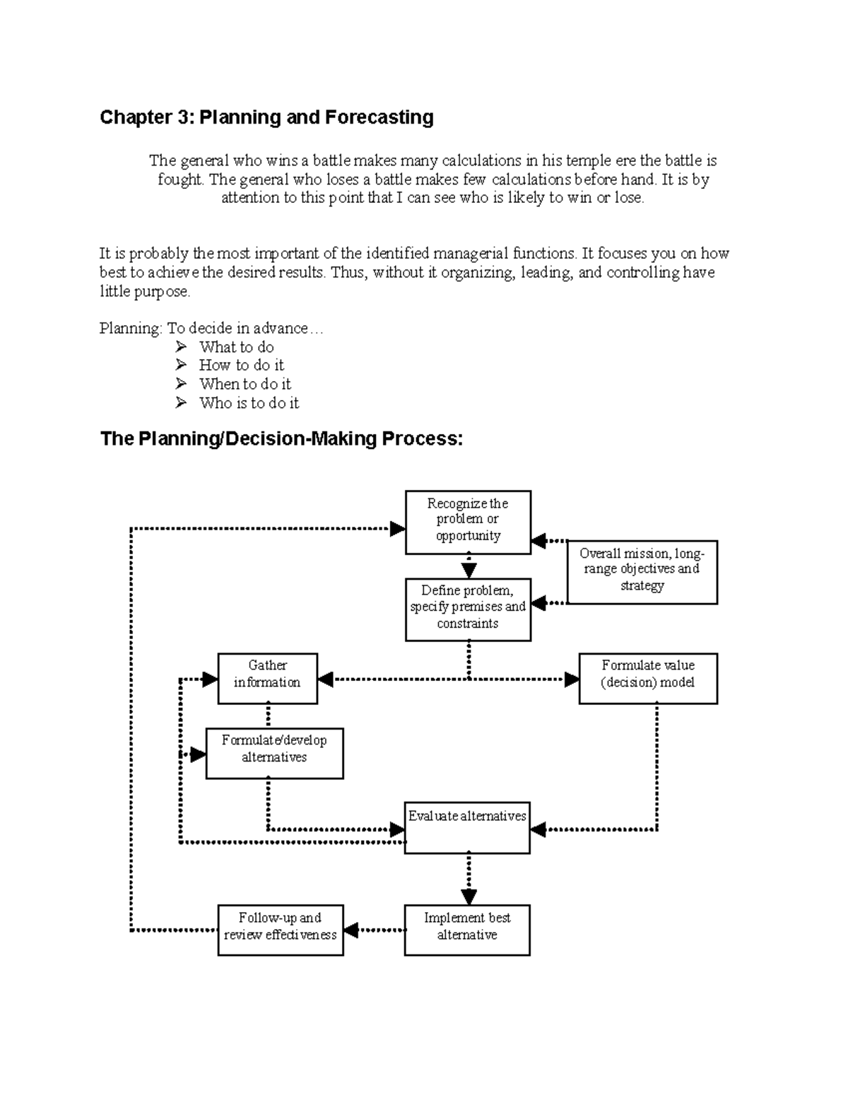 Chapter 03 - Engineering management - Chapter 3: Planning and ...