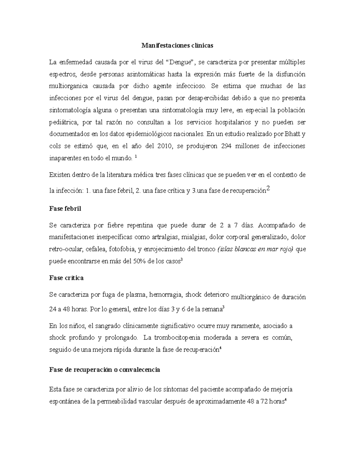 Mx clinicas - 121121221 - Manifestaciones clínicas La enfermedad ...