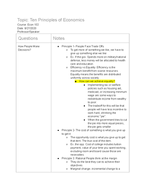 HOMEWORK 5 - professor Mcleod - ECON 102 - Studocu