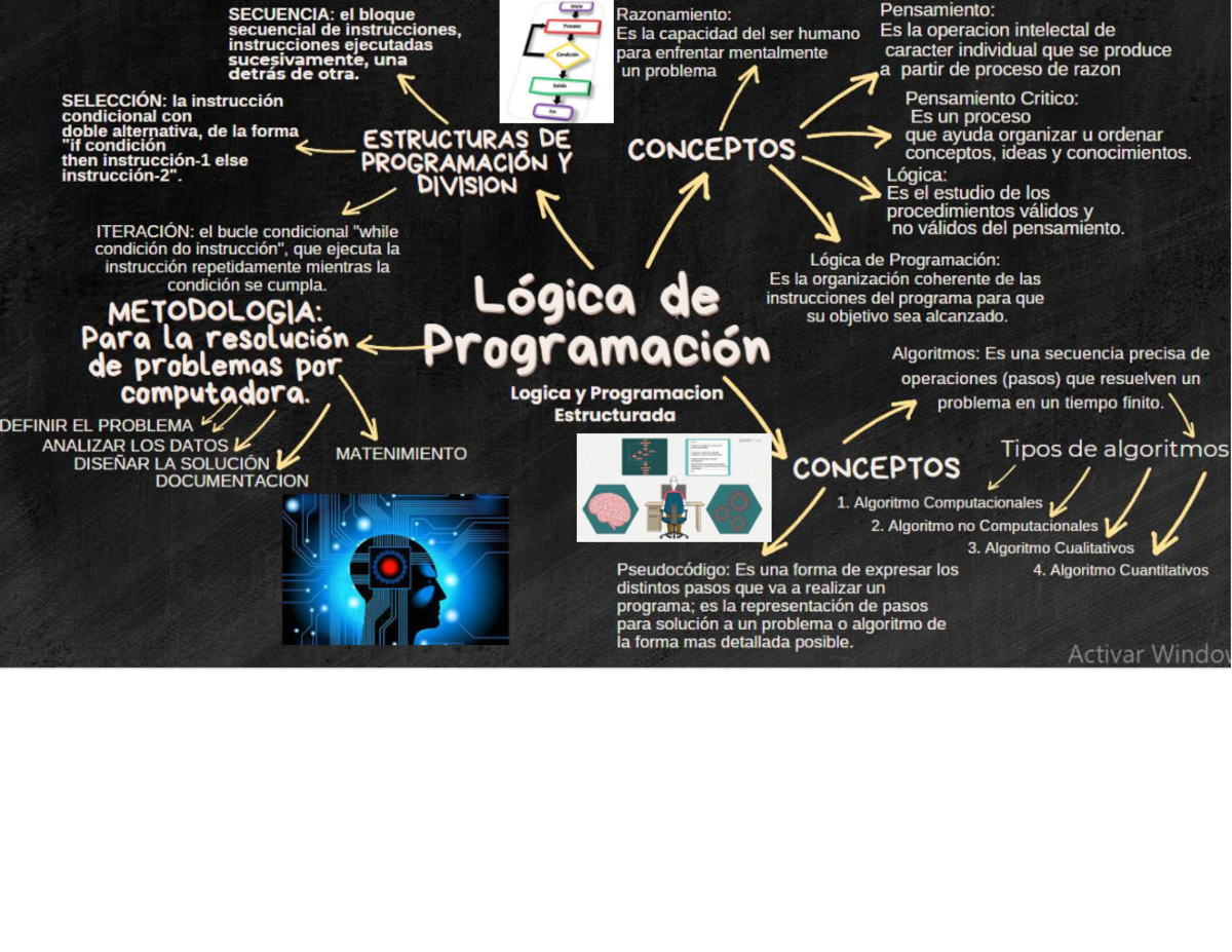 Mapa mental de habilidad - CONCLUSIÓN: La lógica de programación es fundamental en el mundo de ...