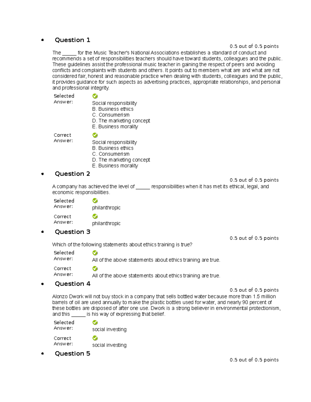 Question 1 - assignments notes - Question 1 0 out of 0 points The ...