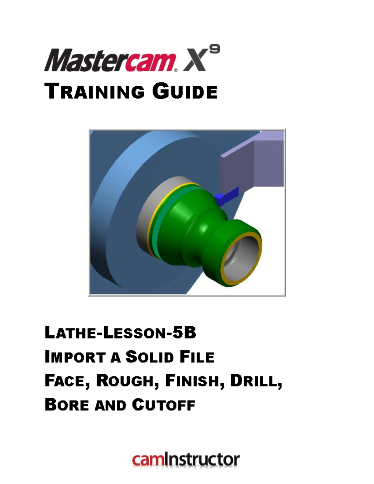 leccion torno en mastercam - TRAINING GUIDE LATHE-LESSON-5B IMPORT A ...