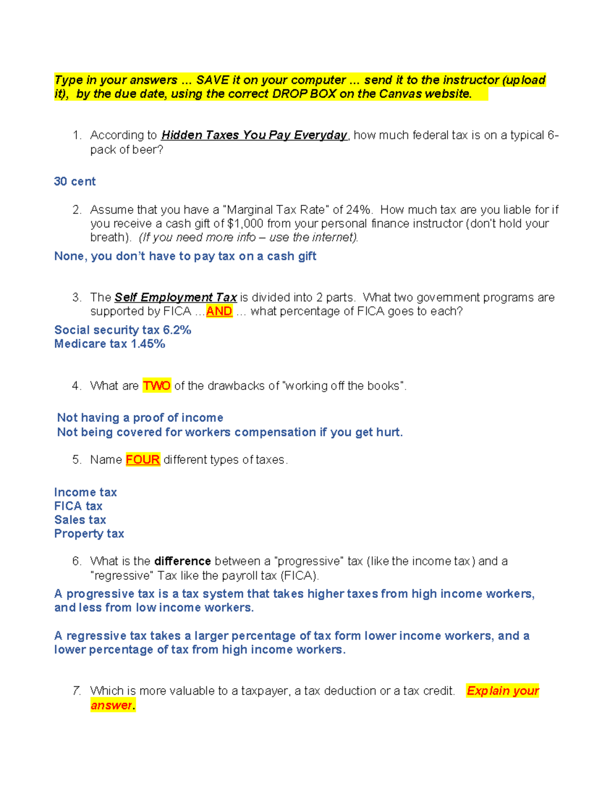 Finance homework chapter 3 - Type in your answers ... SAVE it on your ...