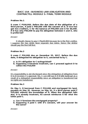 Business LAW Module 2 Activities - MODULE 2 (Week 2 & 3): Exercises ...