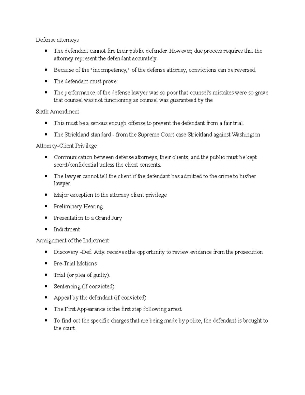 Criminal Justice Notes JURY Trial Police Process AND DUE Process Notes ...