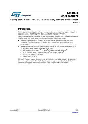 DM00190424 - asd - January 2020 UM1907 Rev 5 1/ 1 UM User manual ...