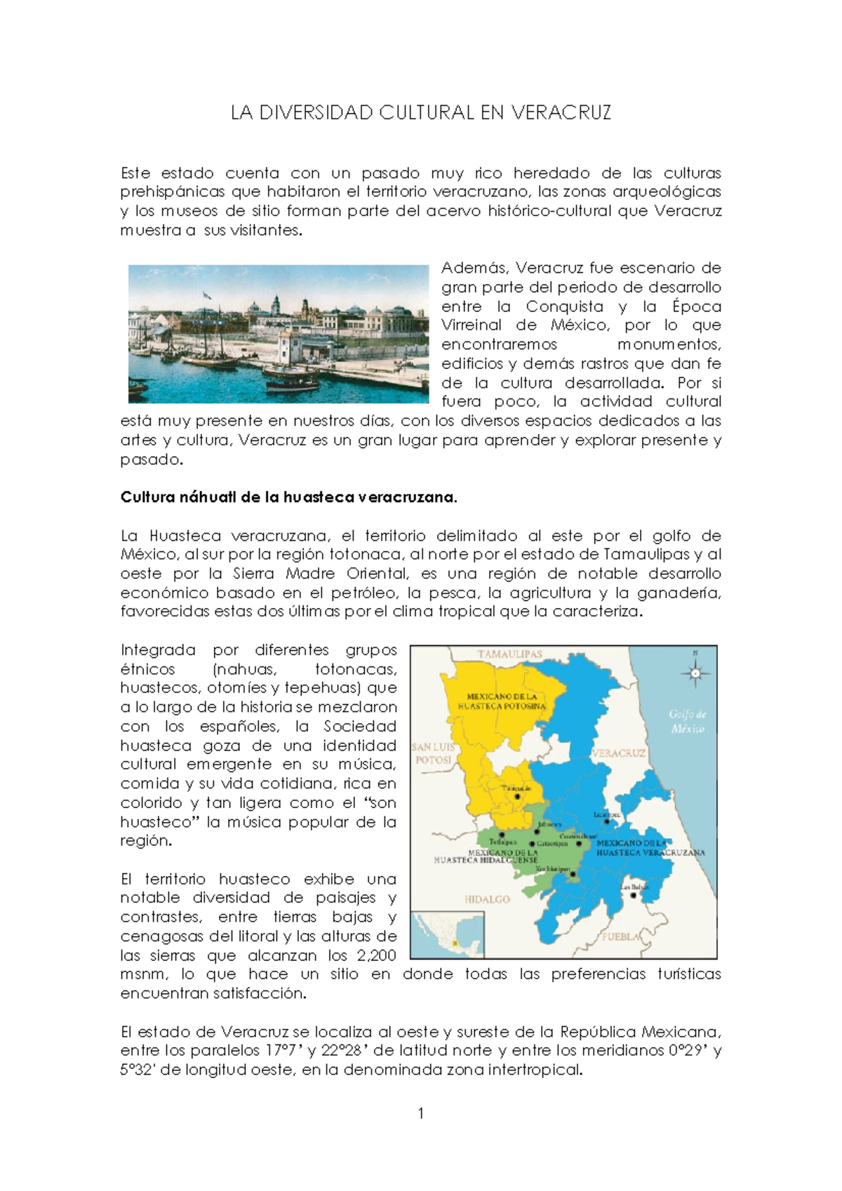 Diversidad Cultural en Veracruz - LA DIVERSIDAD CULTURAL EN VERACRUZ ...