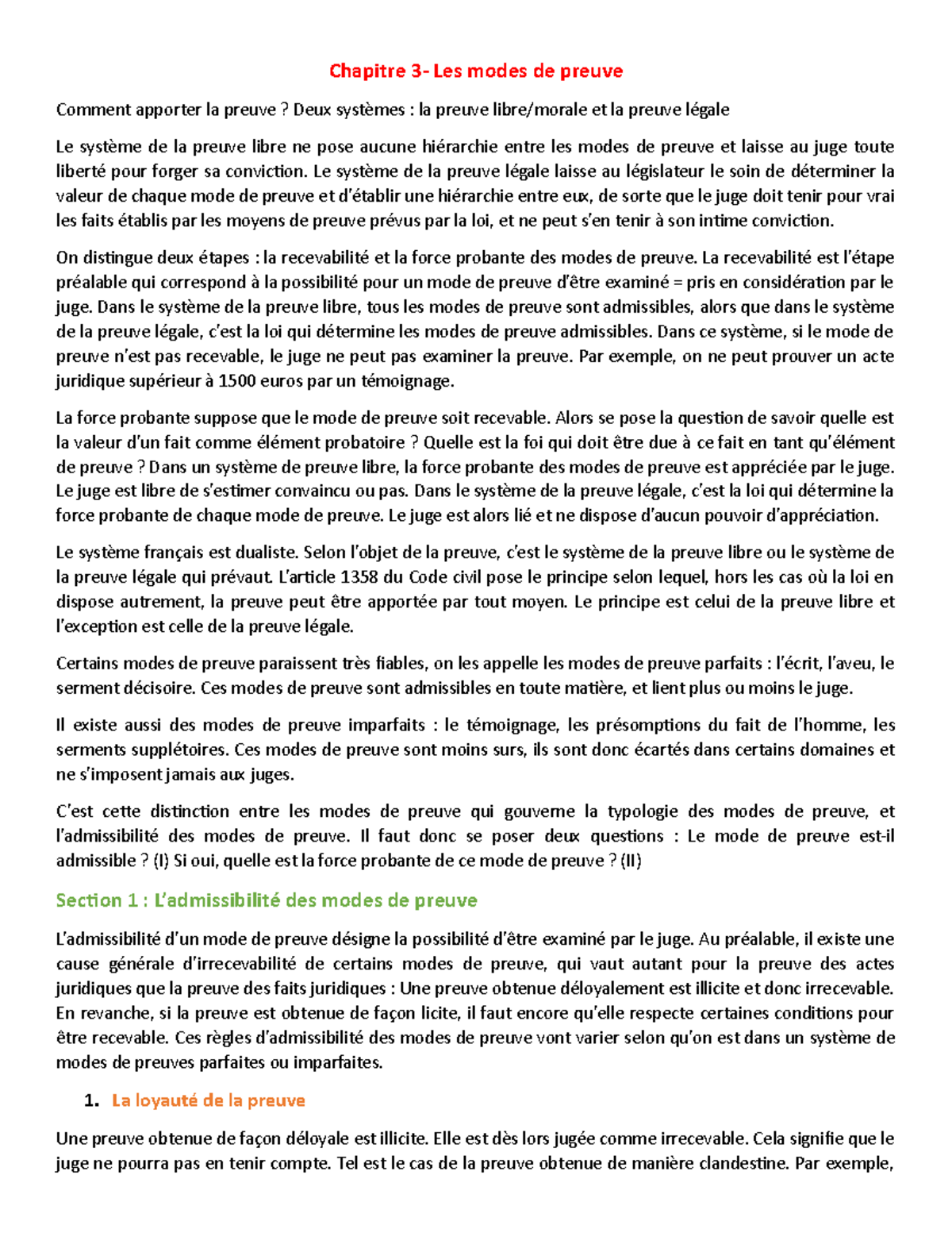 Titre 4- Chap 3 - Cours amphi - Chapitre 3- Les modes de preuve Comment ...