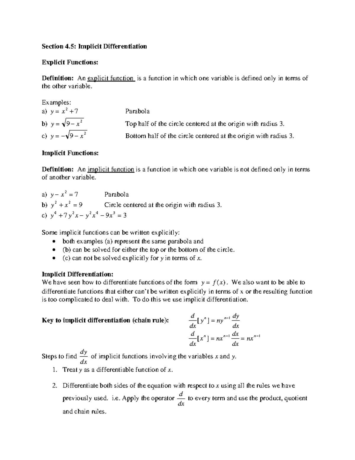 Exam 18 September 2019, questions and answers - Section 4: Implicit ...