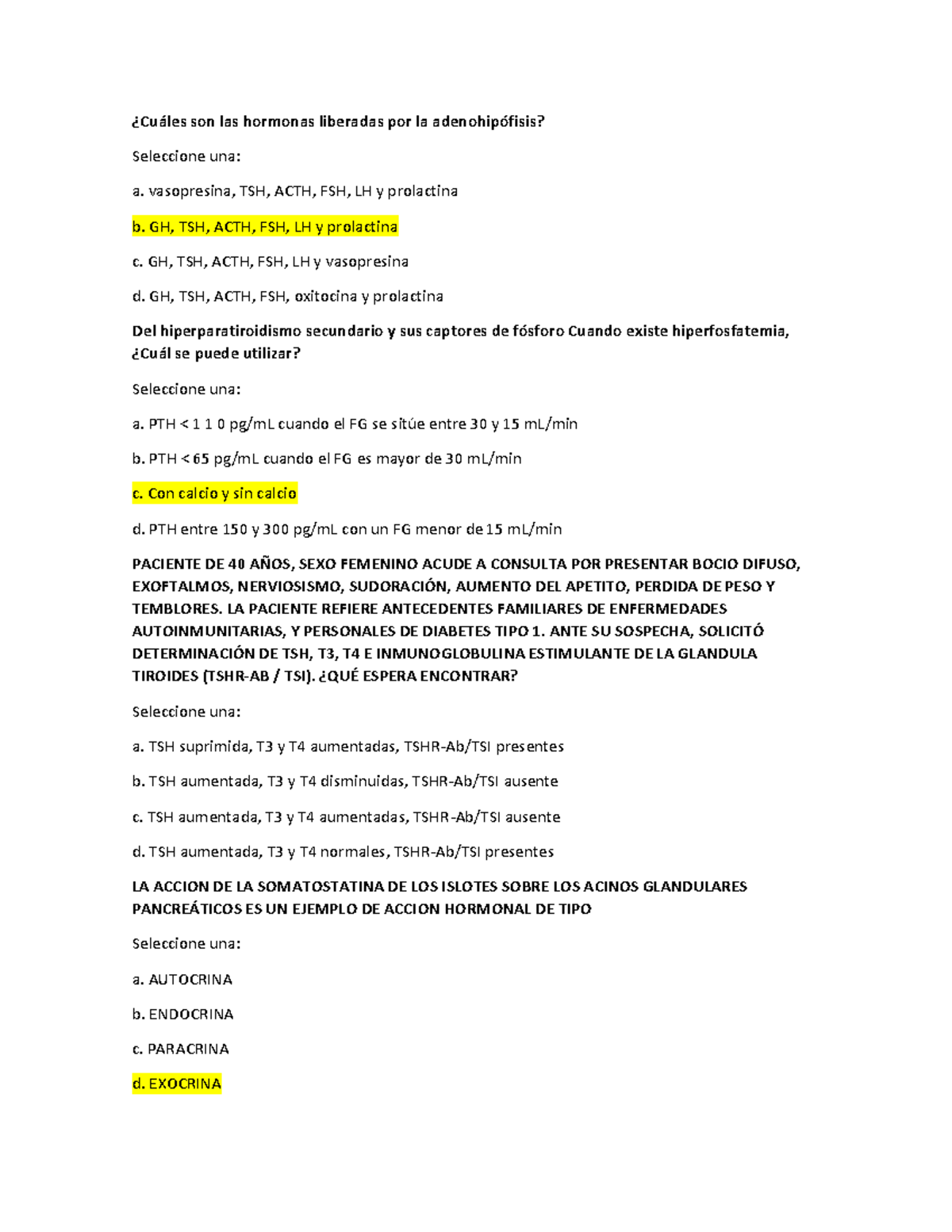 Preguntas base de Endocrinologia - Warning: TT: undefined function: 32 Warning: TT: undefined ...