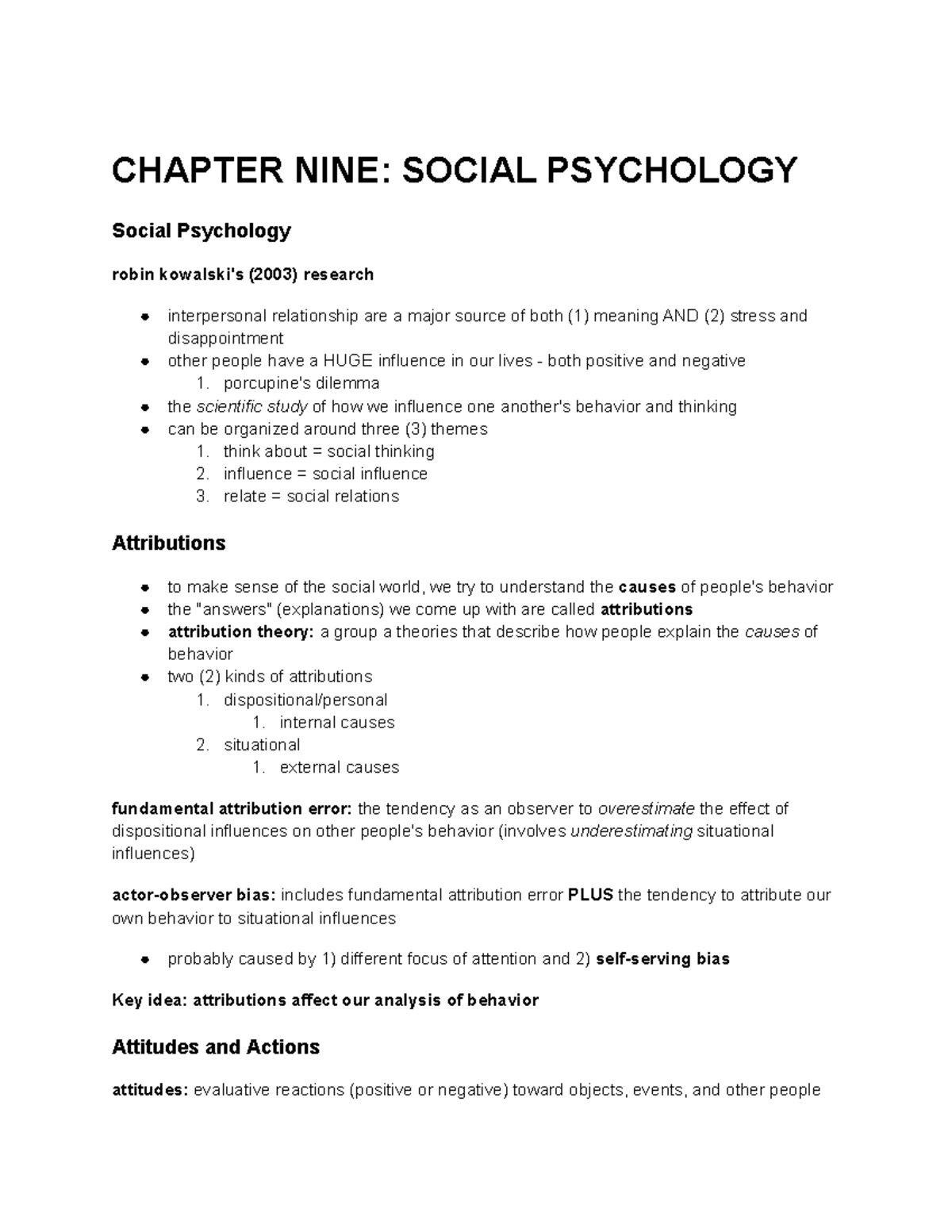 Psy 101 - intro to psychology honors with dr. michael alban - CHAPTER ...