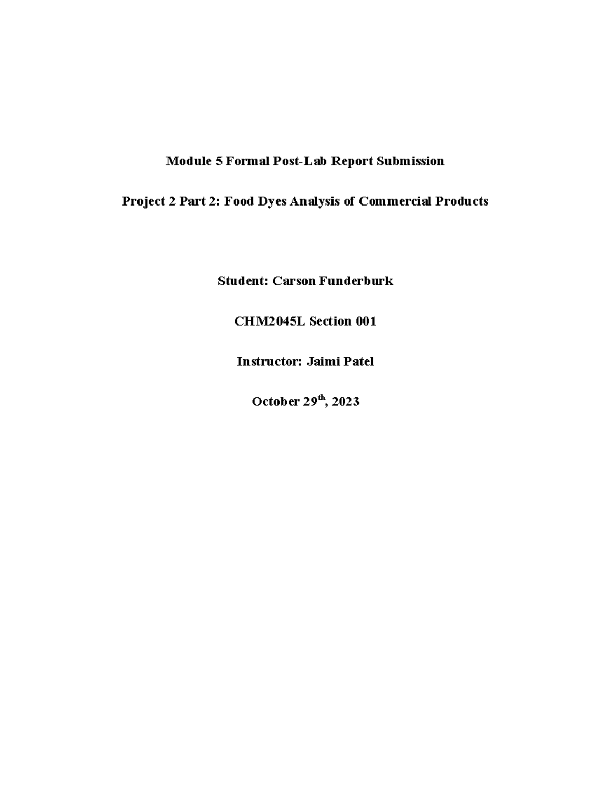 Module 5 Formal Post Lab Report - This can be done using the ...