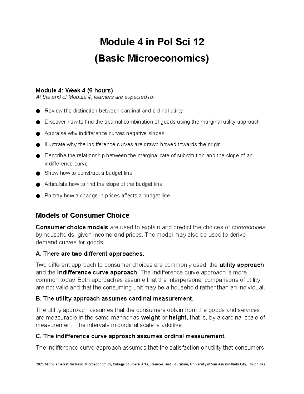Module 4 in BA 112 - nothing - Module 4 in Pol Sci 12 (Basic ...