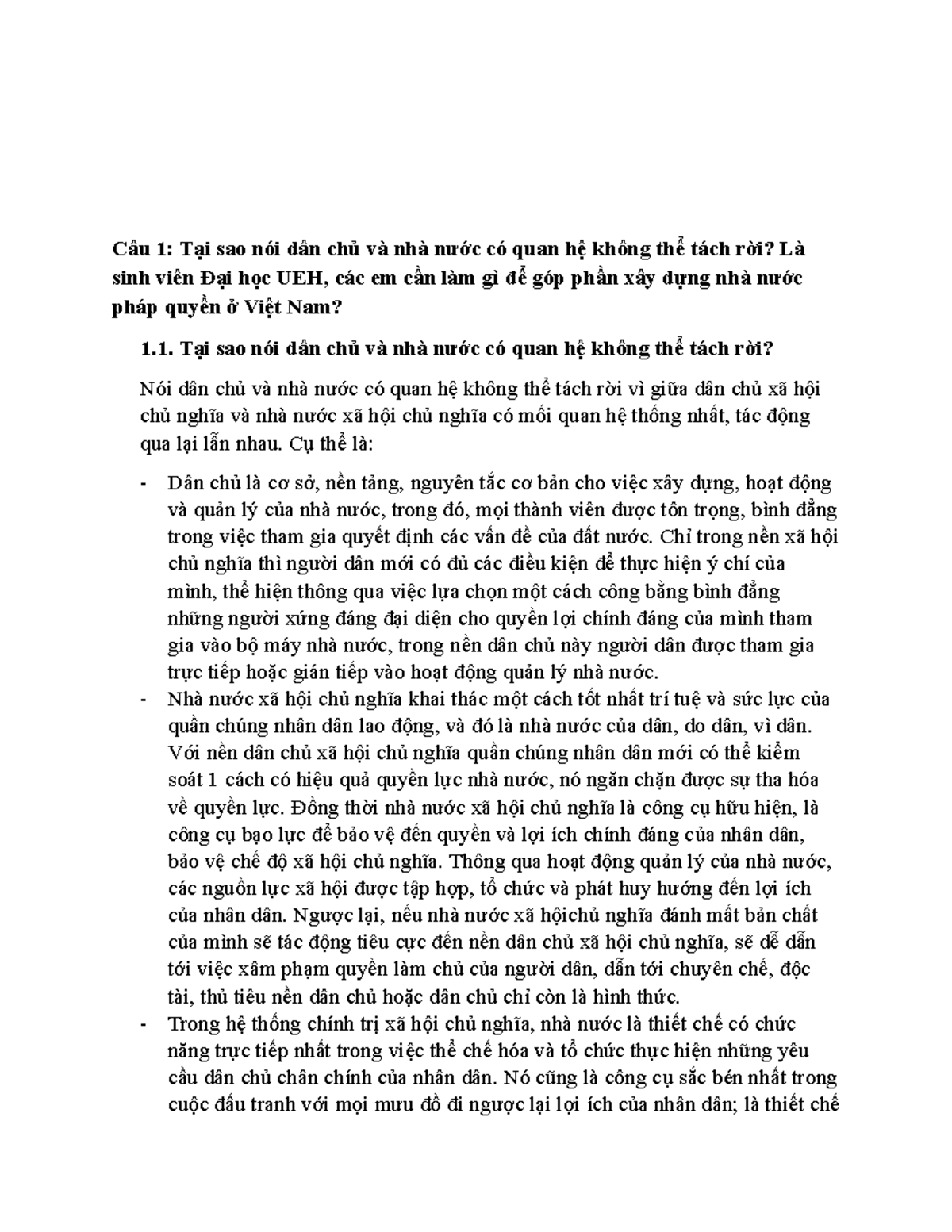 CNXH giữa kỳ - bài giữa kỳ - Họ và tên: Ngô Nhã Trúc MSSV: 31221025616 ...