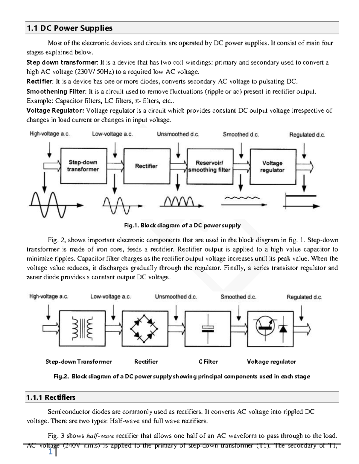 BESCK204C Module 1 Lecturer notes - 1 Most of the electronic devices ...