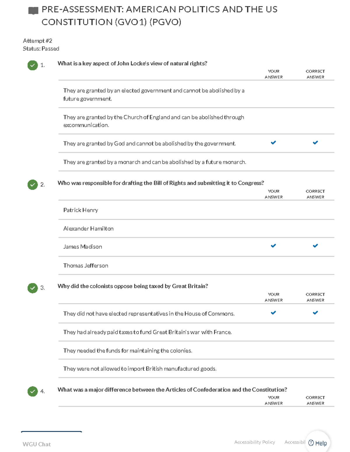 American politics OA - PRE-ASSESSMENT: AMERICAN POLITICS AND THE US ...