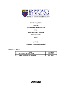 DOSH OSH Sample Report - Appendix III Example of OSH Regular Report ...