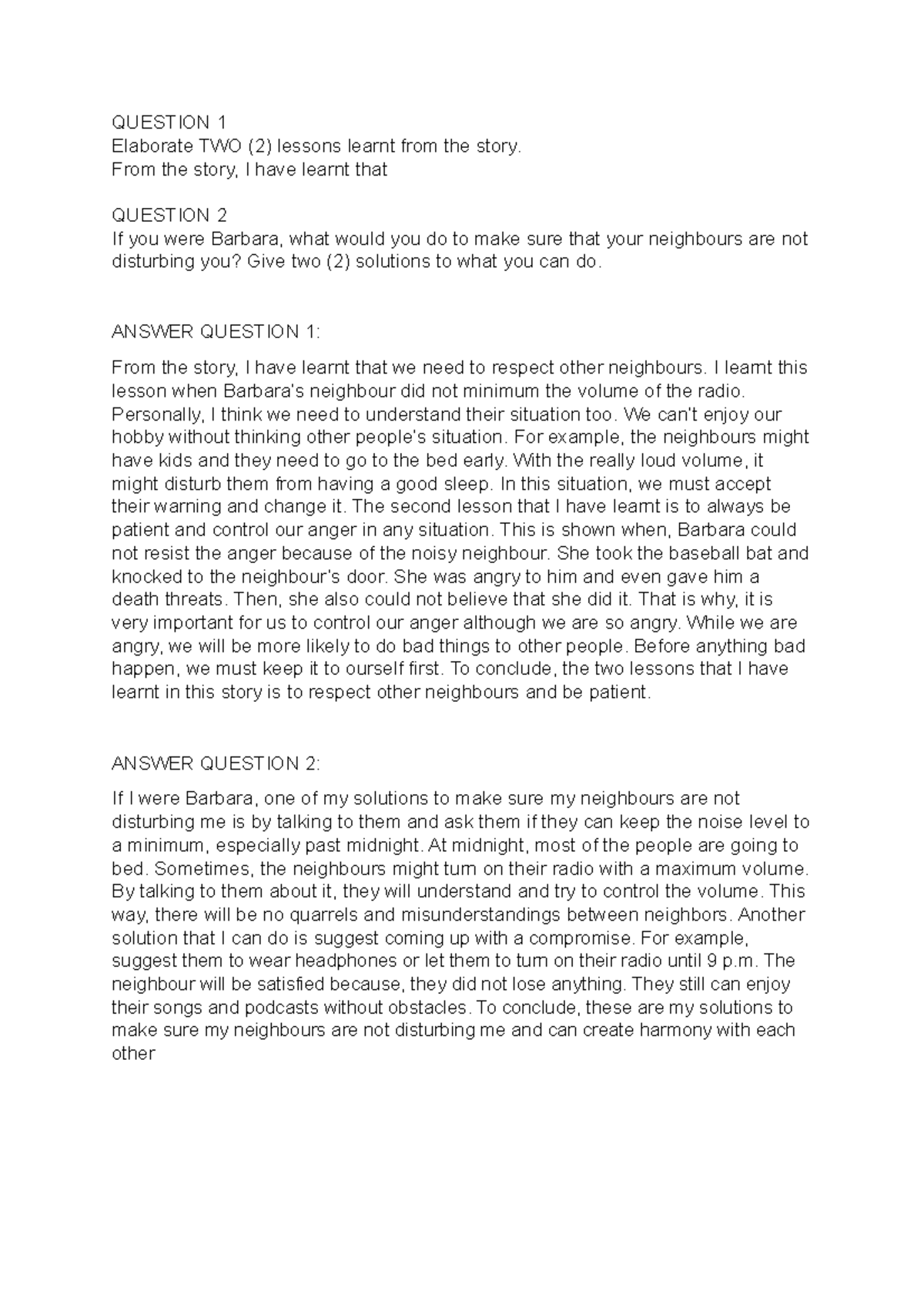 Answer LIRA Practice (1) ( Nurul Aqilah A4 AS120 1 5) - Diploma in Science - UiTM - Studocu