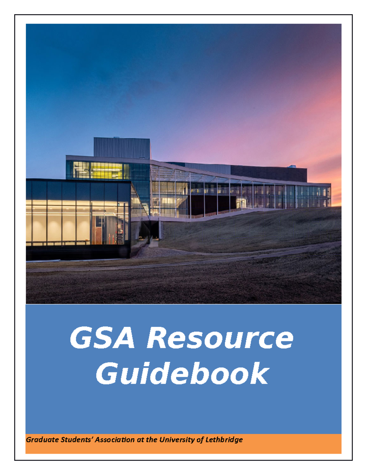 summaries of 1st 4 chapters - GSA Resource Guidebook Graduate Students ...