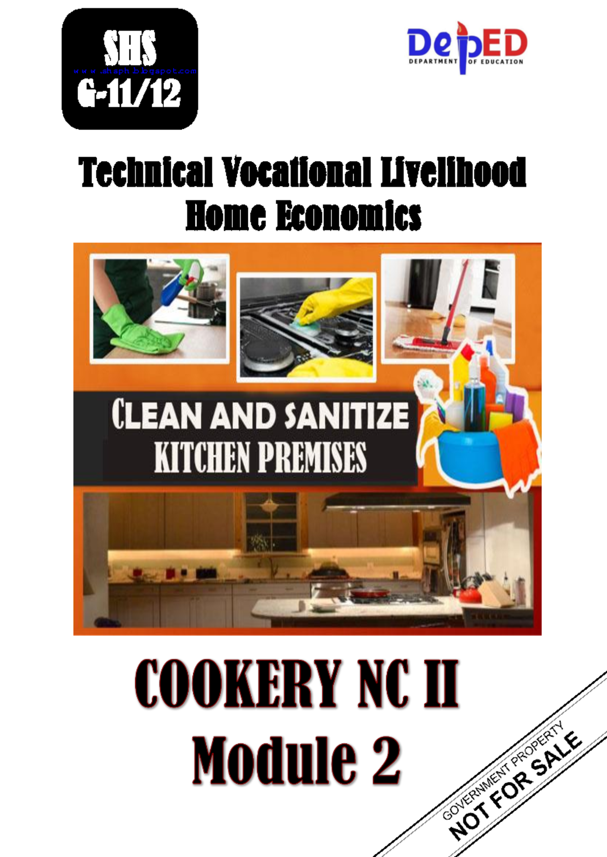 Cookery Module 2 Sanitation Equipment - Technical Vocational Livelihood ...
