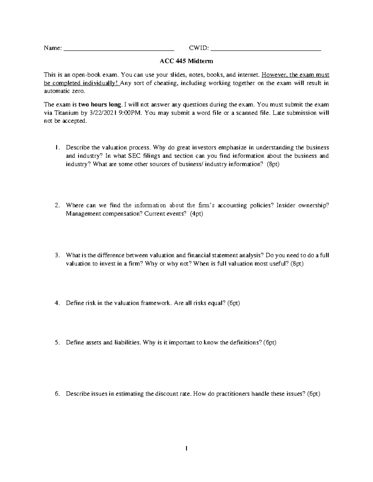 20210322 midterm - asdfsdf - 1 Name ...