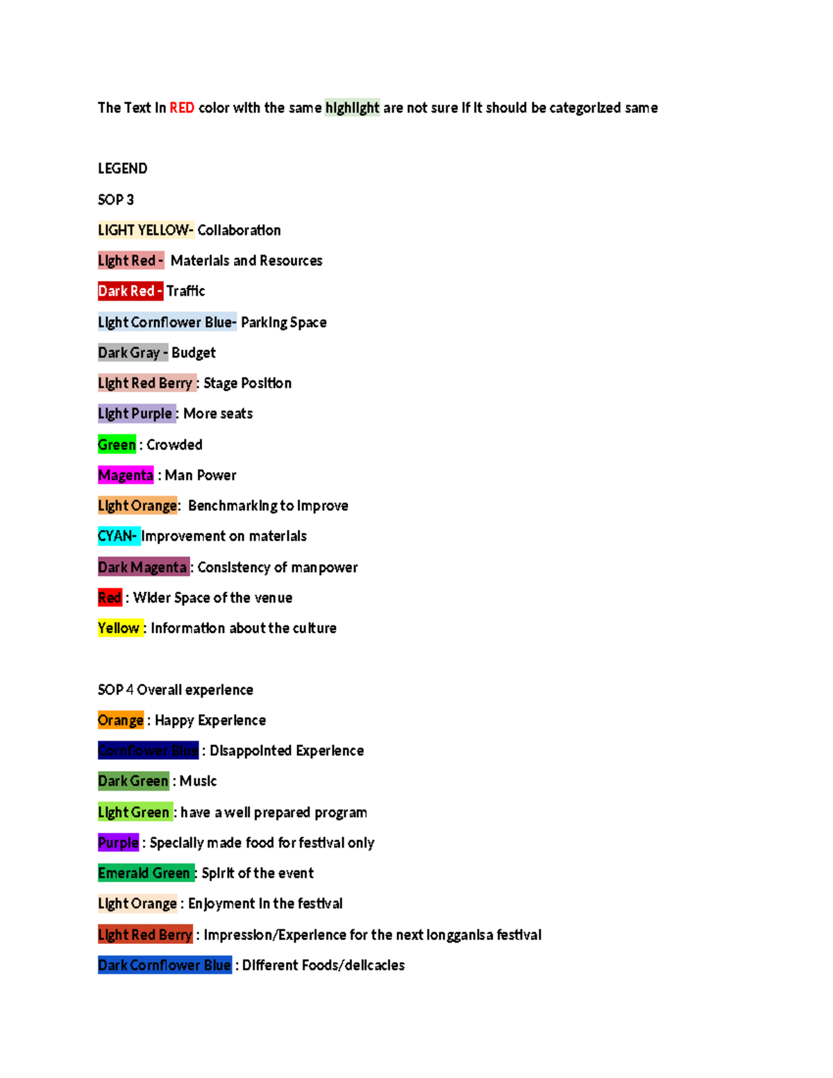 SOP 3 and 4 Transcript - The Text in RED color with the same highlight ...