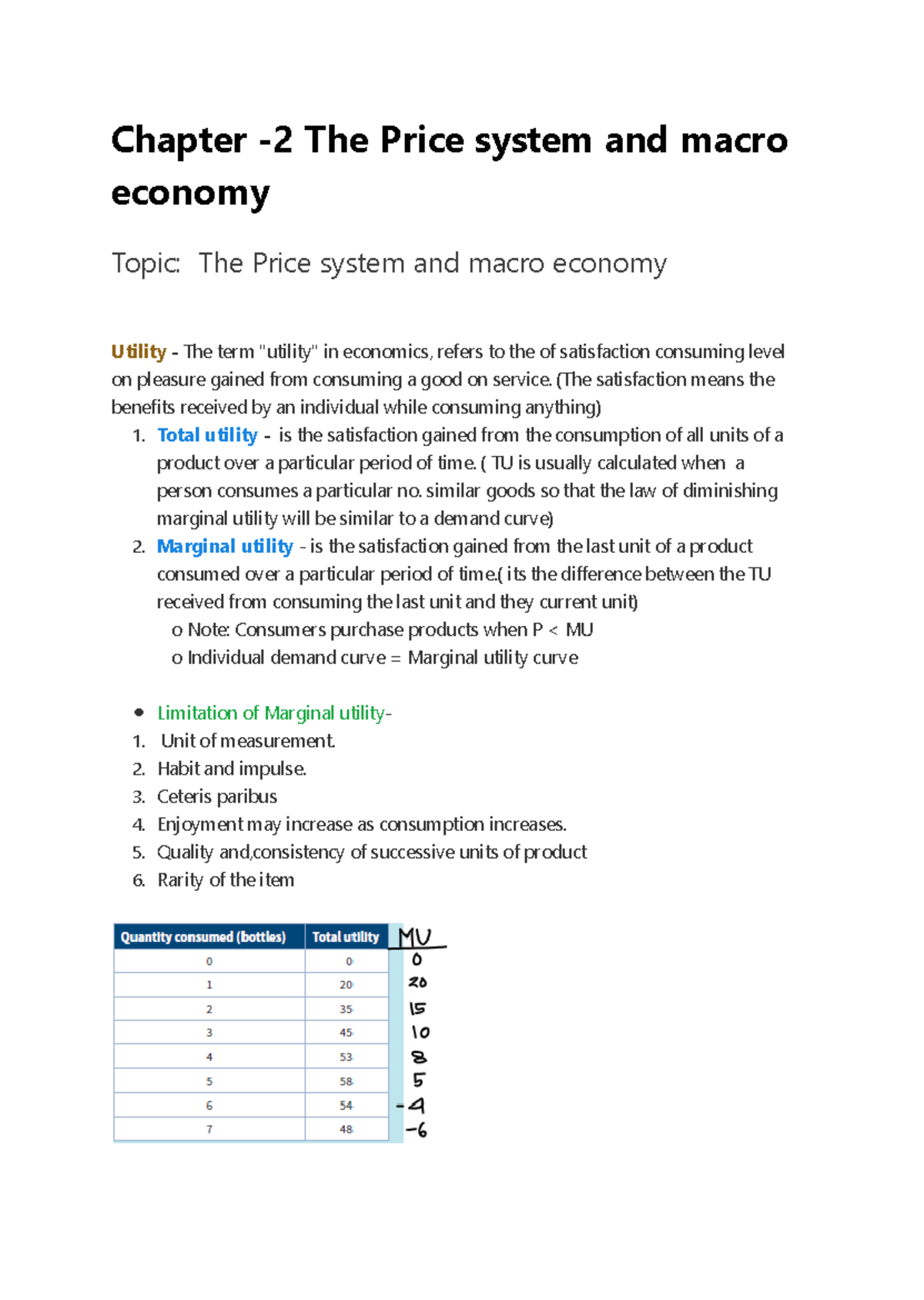 Chapter -2 The Price system and macro economy-1 - Chapter -2 The Price ...
