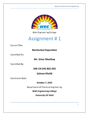 Mechanical Separation Techniques - Table of Contents MECHANICAL ...