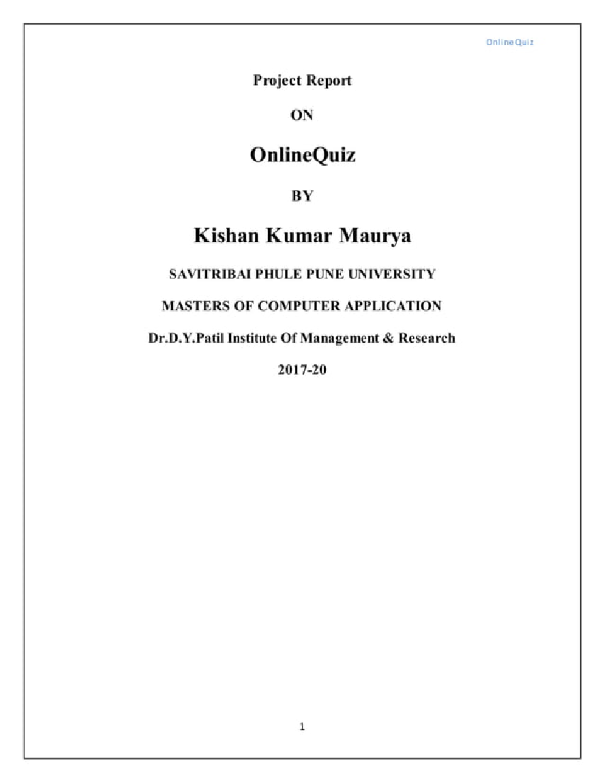 Standard project - master of computer application - Studocu