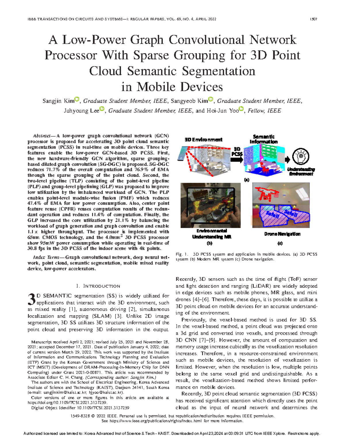 A Low-Power Graph Convolutional Network Processor With Sparse Grouping for 3D Point Cloud ...