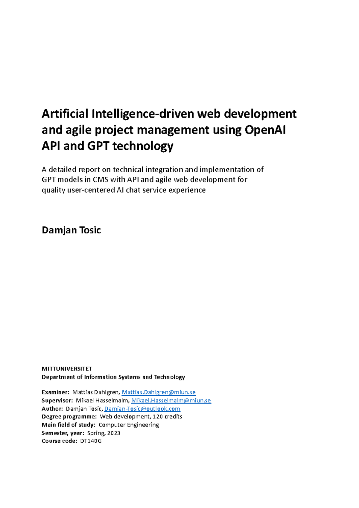 Fulltext 01 - very helpful - Artificial Intelligence-driven web development and agile project ...
