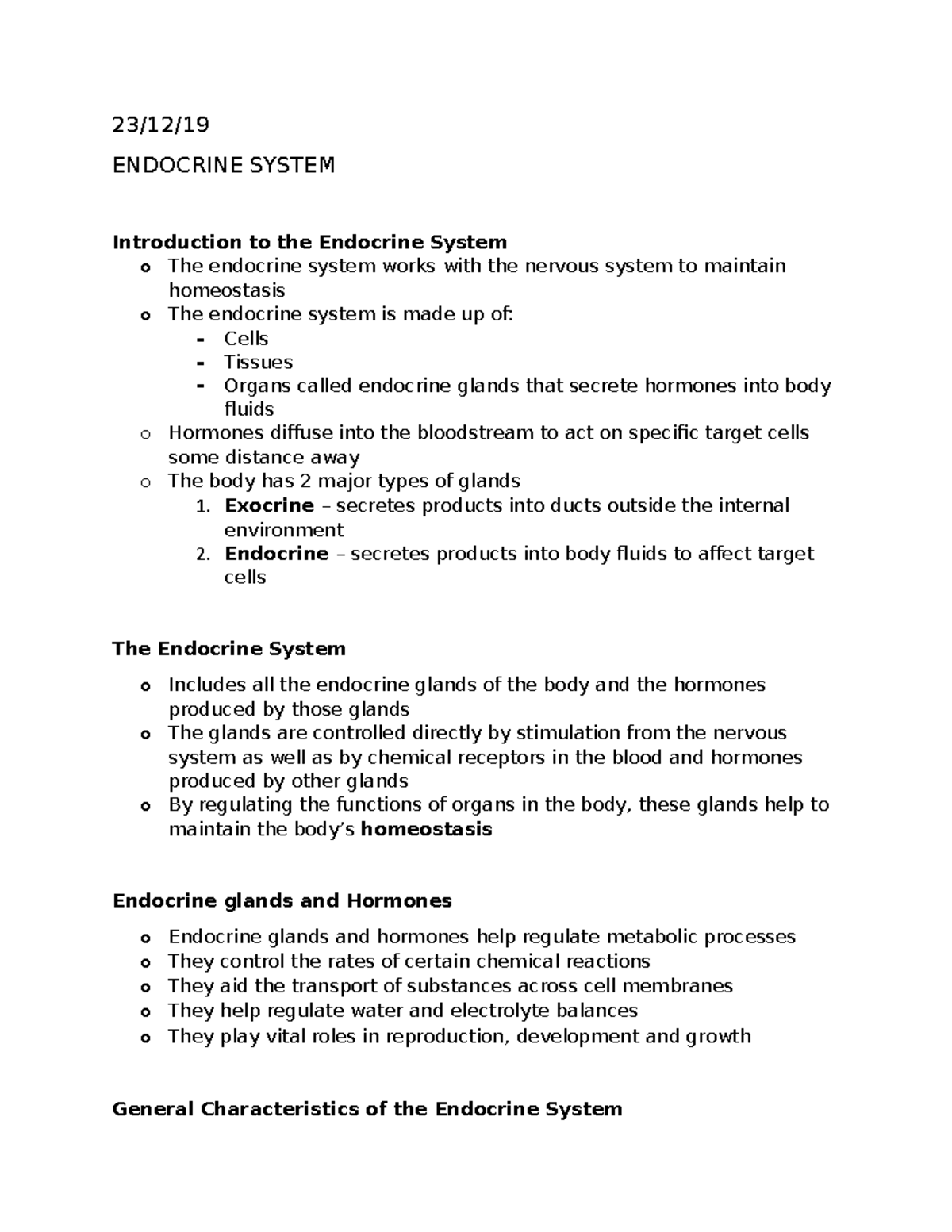 Endocrine System - Includes information on: Glands and hormones General ...